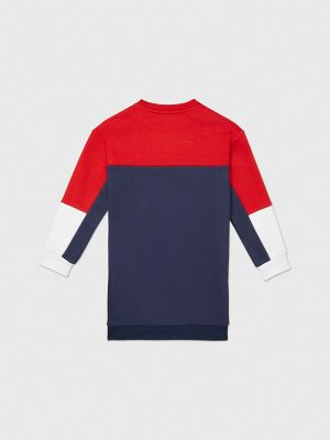 Kids' Colorblock Sweatshirt Dress | Tommy Hilfiger USA