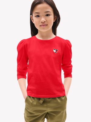 Kids' Puff-Shoulder T-Shirt | Tommy Hilfiger