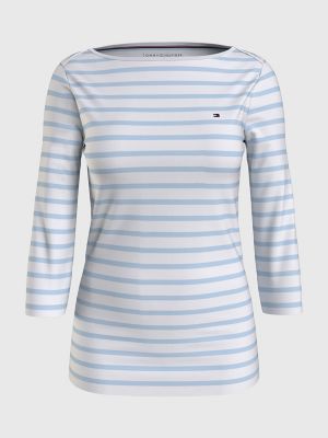 Stripe Boatneck T-Shirt | Tommy Hilfiger