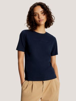 Embroidered Tommy Script Logo T-Shirt | Tommy Hilfiger