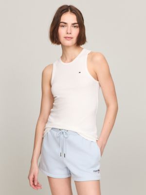 Slim Fit Solid Ribbed Stretch Tank Top | Tommy Hilfiger