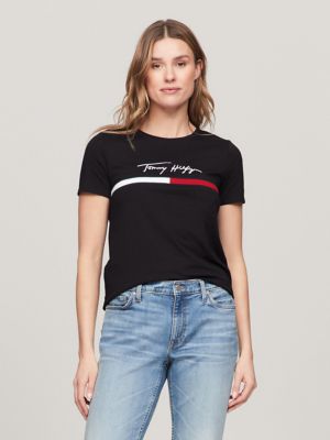 Tommy Signature Flag Stripe T-Shirt | Tommy Hilfiger