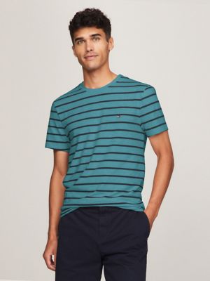 Slim Fit Premium Stretch Stripe T-Shirt | Tommy Hilfiger