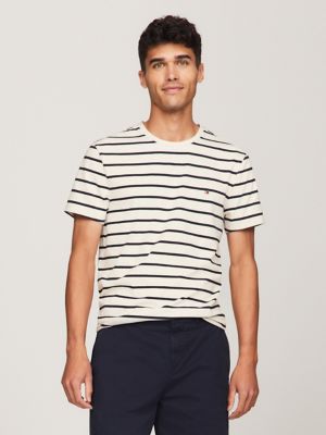 Slim Fit Premium Stretch Stripe T-Shirt | Tommy Hilfiger