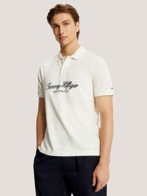 Regular Fit Embroidered NYC Script Polo | Tommy Hilfiger