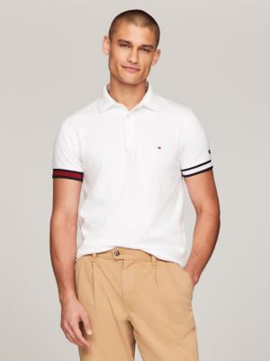 Slim Fit Flag Cuff Polo | Tommy Hilfiger