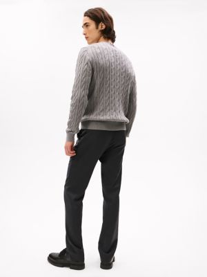 Cable Knit Crewneck Sweater | Tommy Hilfiger Cable Knit Crewneck Sweater | Tommy Hilfiger