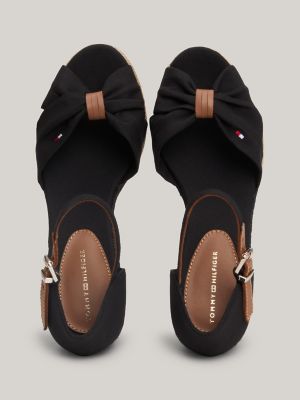 Peep Toe Mid Heel Platform Espadrille Tommy Hilfiger