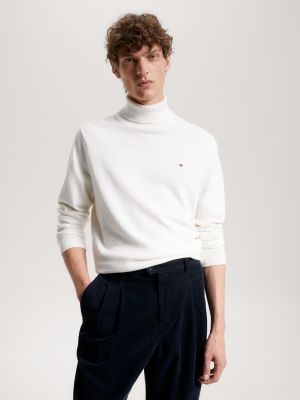 Cotton Cashmere Blend Turtleneck Sweater Tommy Hilfiger