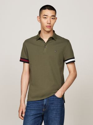 Slim Fit Flag Cuff Polo | Tommy Hilfiger
