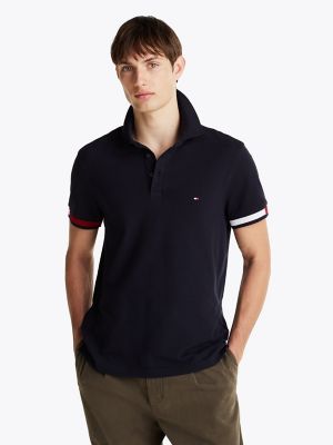 Slim Fit Flag Cuff Polo | Tommy Hilfiger
