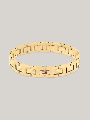 Tommy Flag Gold-Tone Link Bracelet | Tommy Hilfiger