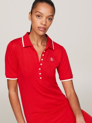 Slim Fit Tipped Polo Dress | Tommy Hilfiger USA